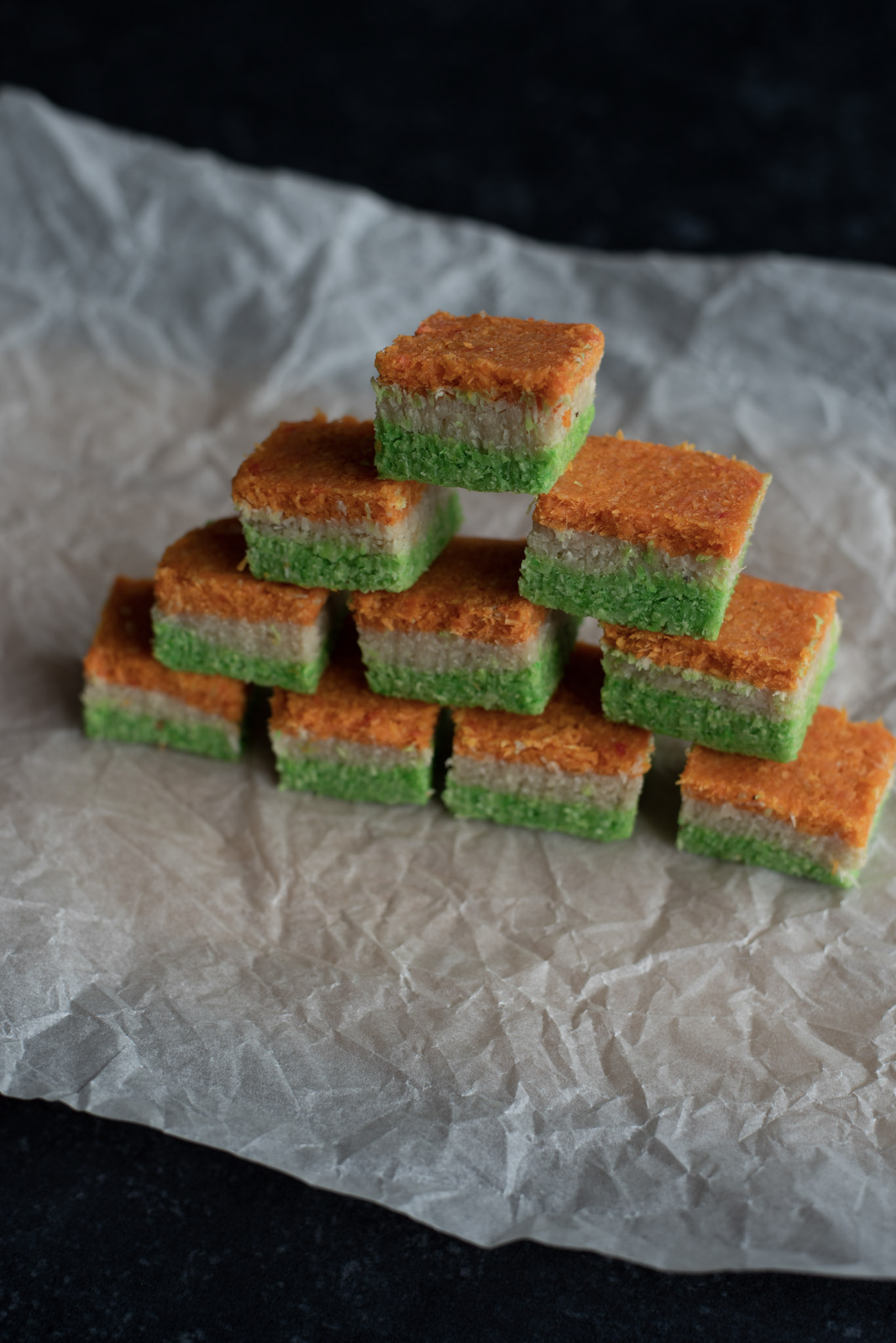 Vegan Tricolour Barfi (Republic Day Special) - BeExtraVegant